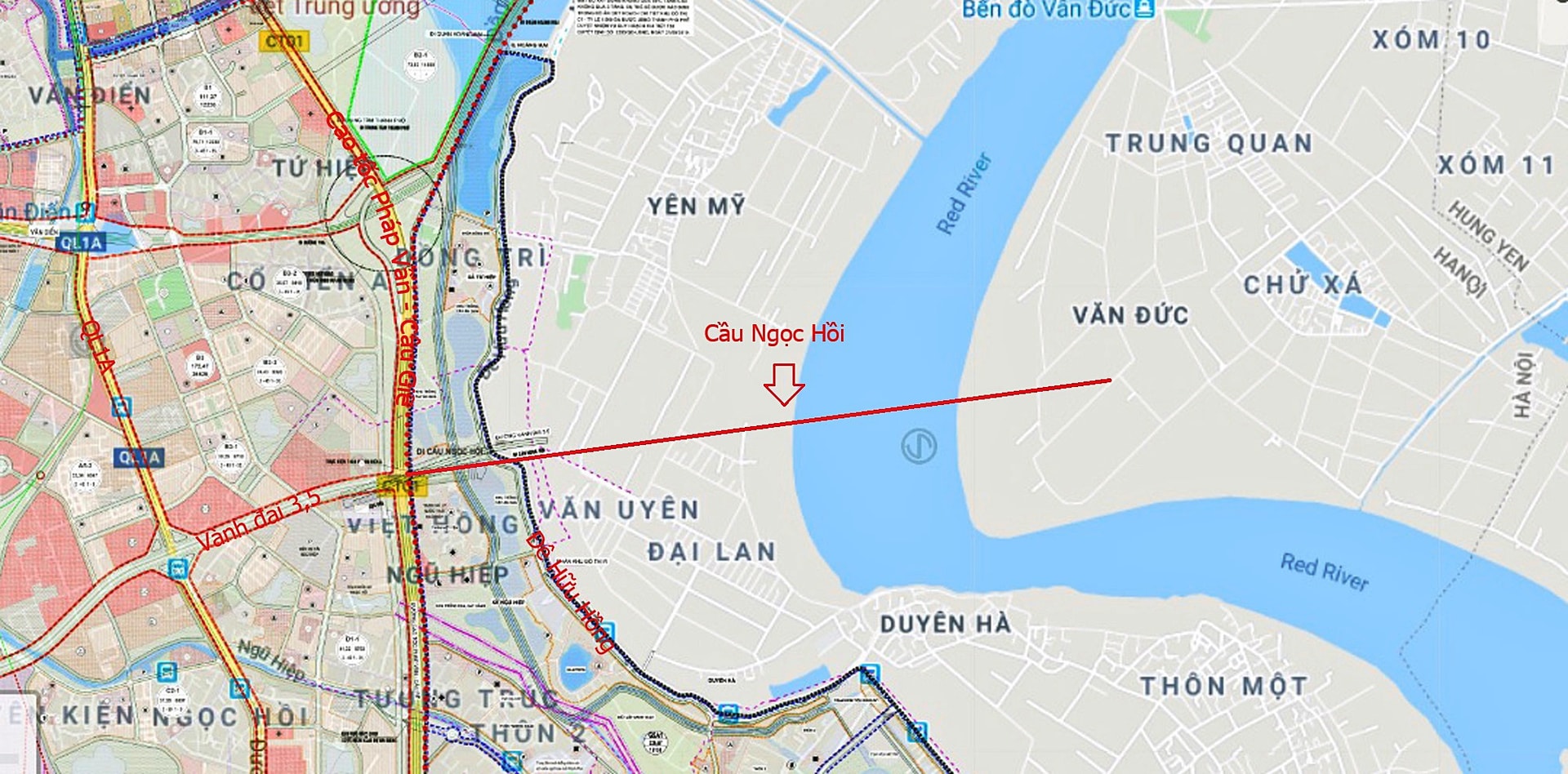Hà Nội muốn xây cầu kết nối với Hưng Yên