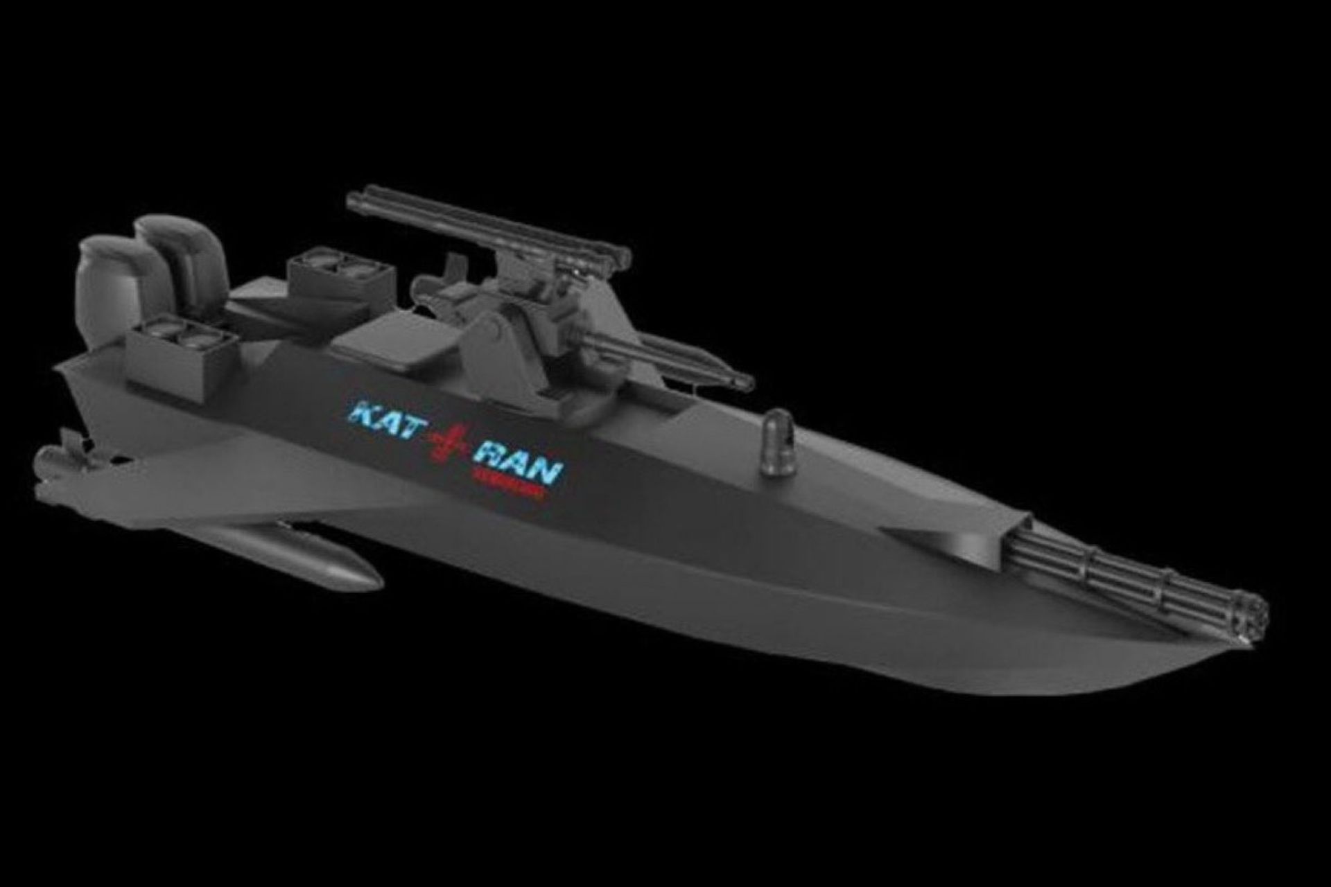 USV Katran lộ diện: Tầm hoạt động 1.000 km, trang bị ngư lôi và súng máy